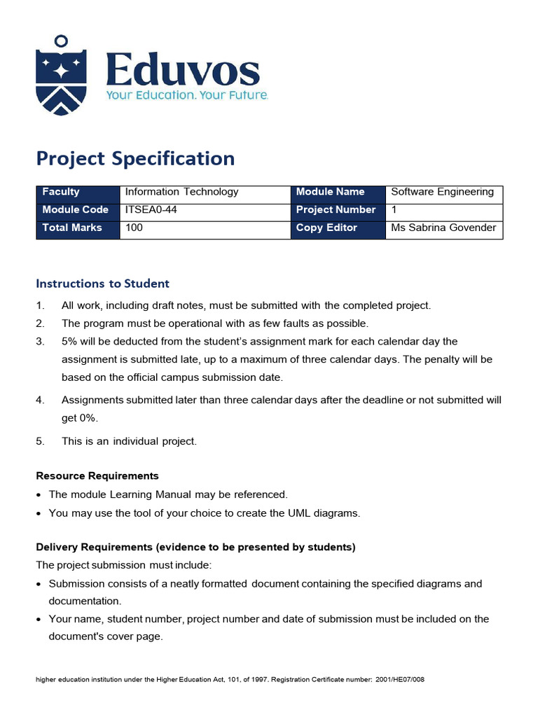 ITSEA0-44 Project Specification | PDF | Online Shopping | Plagiarism
