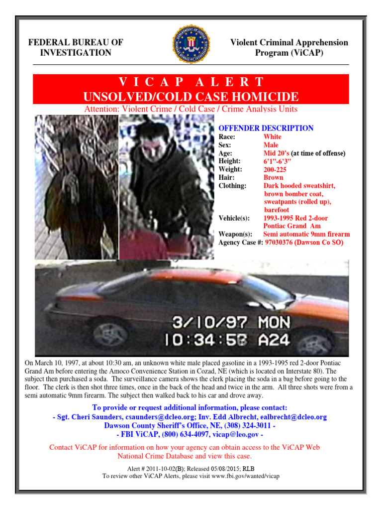Unsolved Cold Case Homicide Revised PDF | PDF | Crimes | Crime & Violence