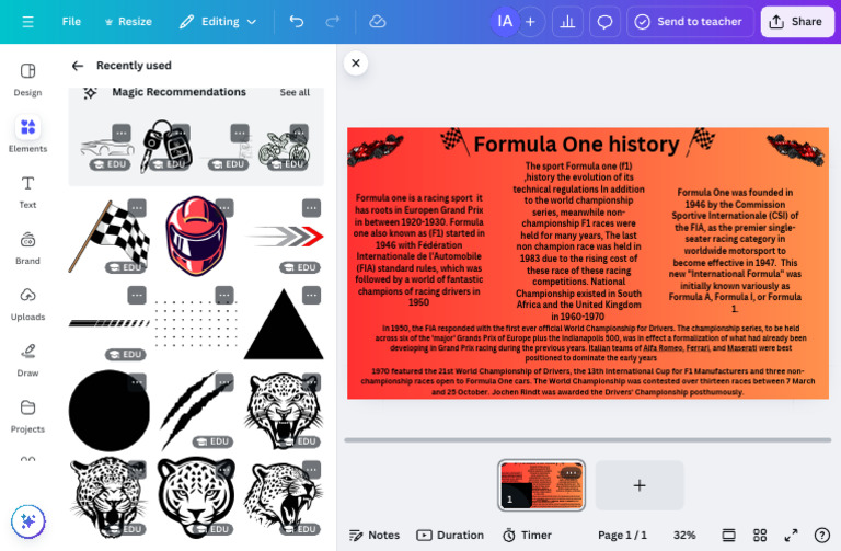 Formula One History - Presentation | PDF | Formula Racing | Formula One