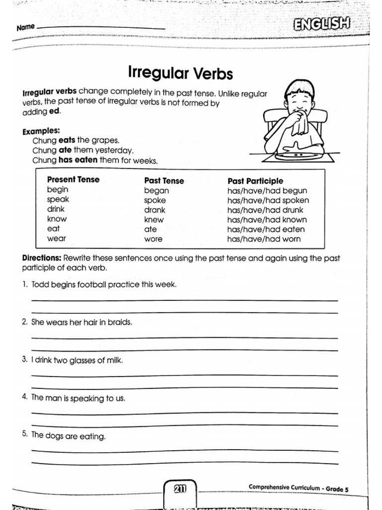 Irregular Verbs | PDF