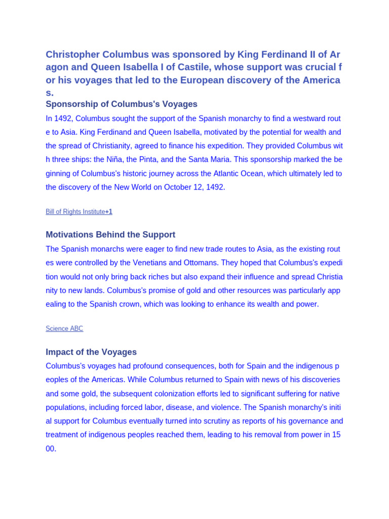Christopher Columbus | PDF