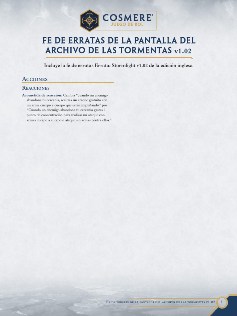Fe de Erratas - Pantalla DJ v102 | PDF