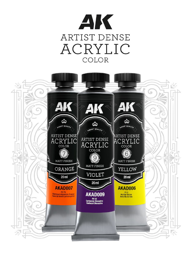 AK Extra-Fine Dense Acrylic Colors | PDF