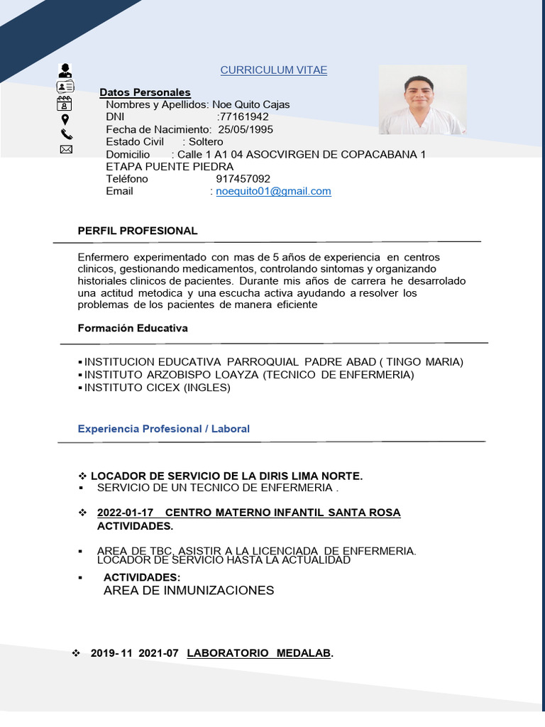 Curriculum Vitae Noe | PDF