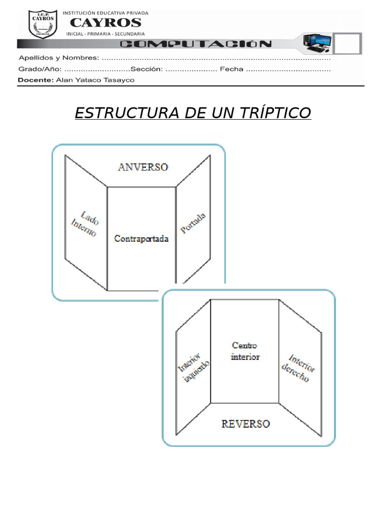 Estructura de Un Triptico | PDF