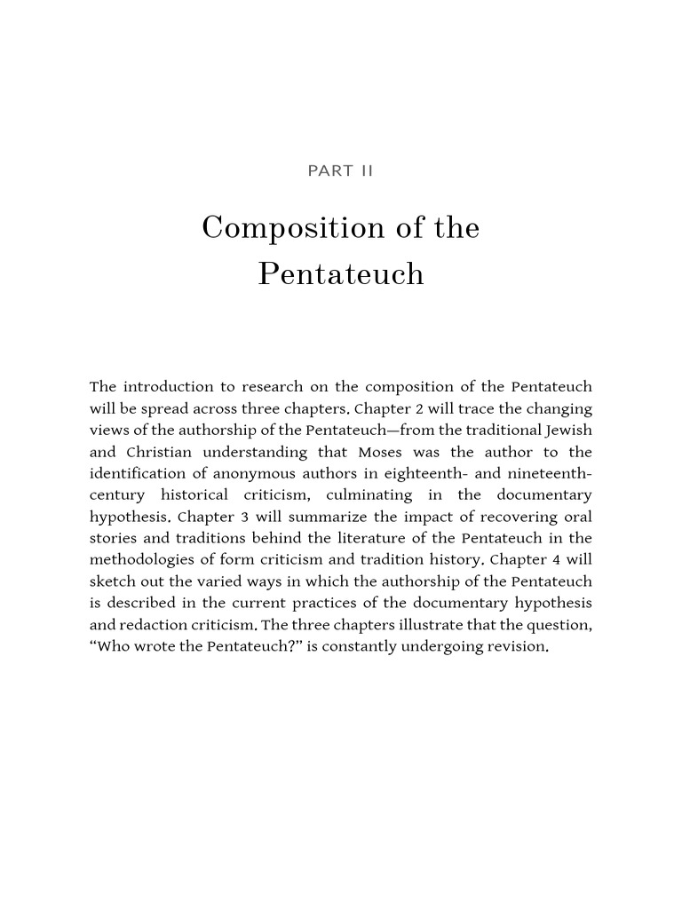 ThomasB - Dozeman 2017 CompositionofthePenta ThePentateuchIntroduc 4 ...