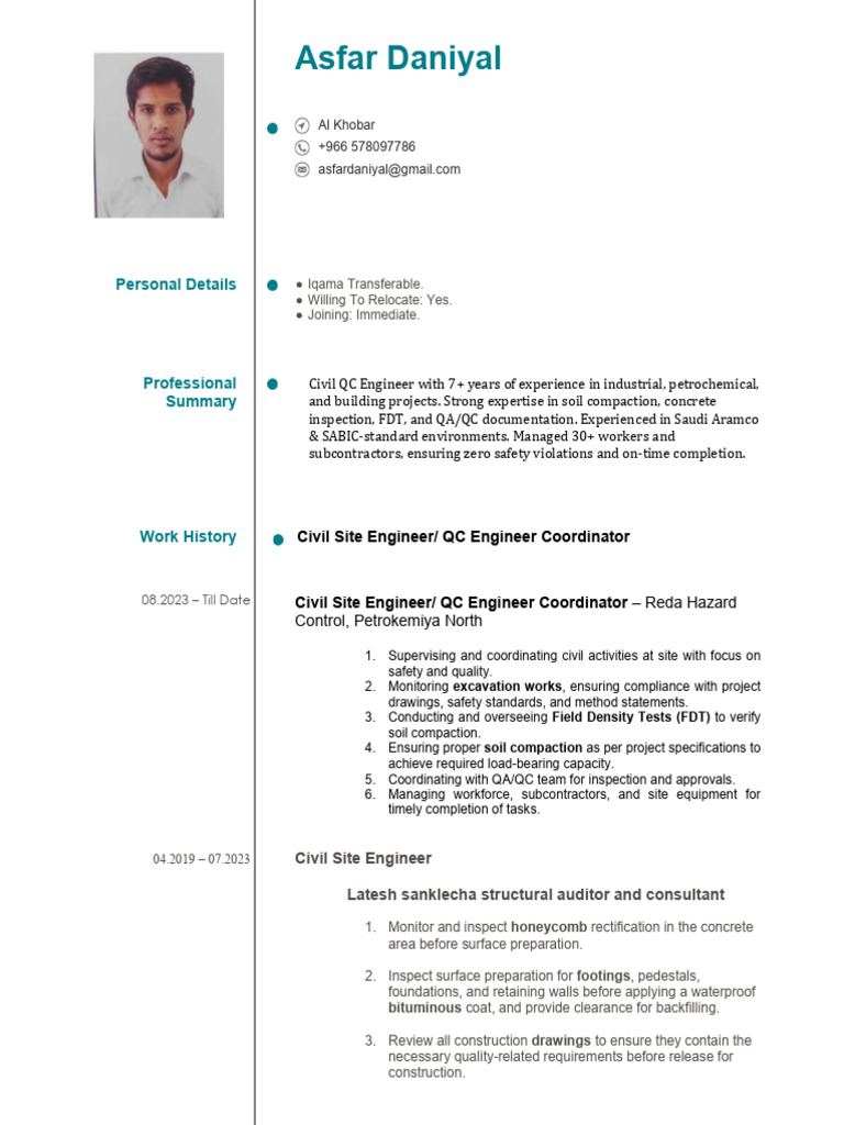 Asfar Daniyal Civil Site All | PDF | Concrete | Engineering