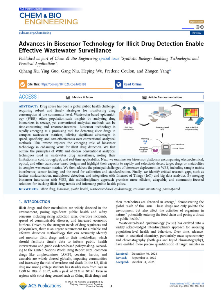 Biosensor Innovations in Drug Detection | PDF | Biosensor | Raman ...