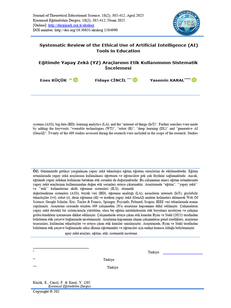 Ethical AI Use in Education: A Review | PDF | Artificial Intelligence ...
