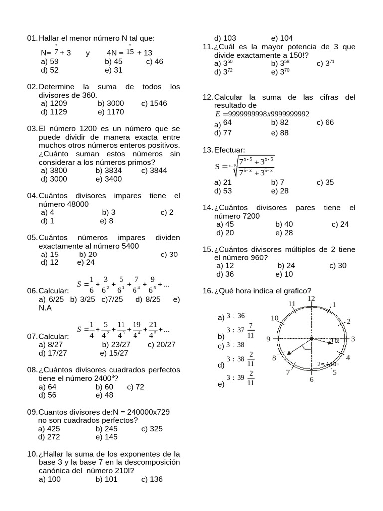 Clase 2 | PDF | Números | Matemáticas