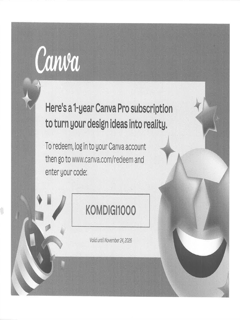 Voucher Canva Pro | PDF