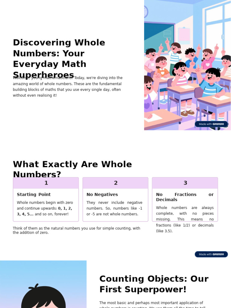 Discovering Whole Numbers Your Everyday Math Superheroes | PDF ...