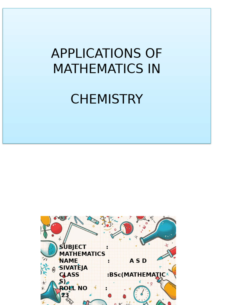 Applications of Mathematics in | PDF