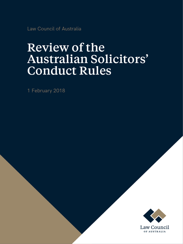 NLSII07 - TTTK - 2018 - Review of The Australian Solicitors Conduct ...