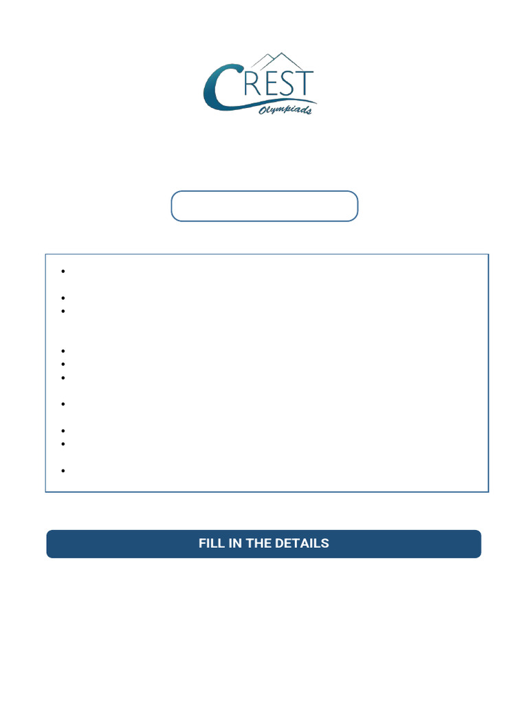 Class 7 CREST Science Olympiad Paper | PDF | Breathing | Blood Vessel