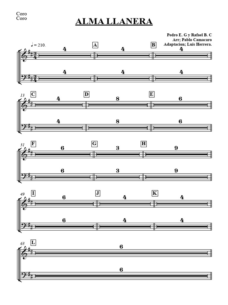 ALMA LLANERA ( Coro) | PDF
