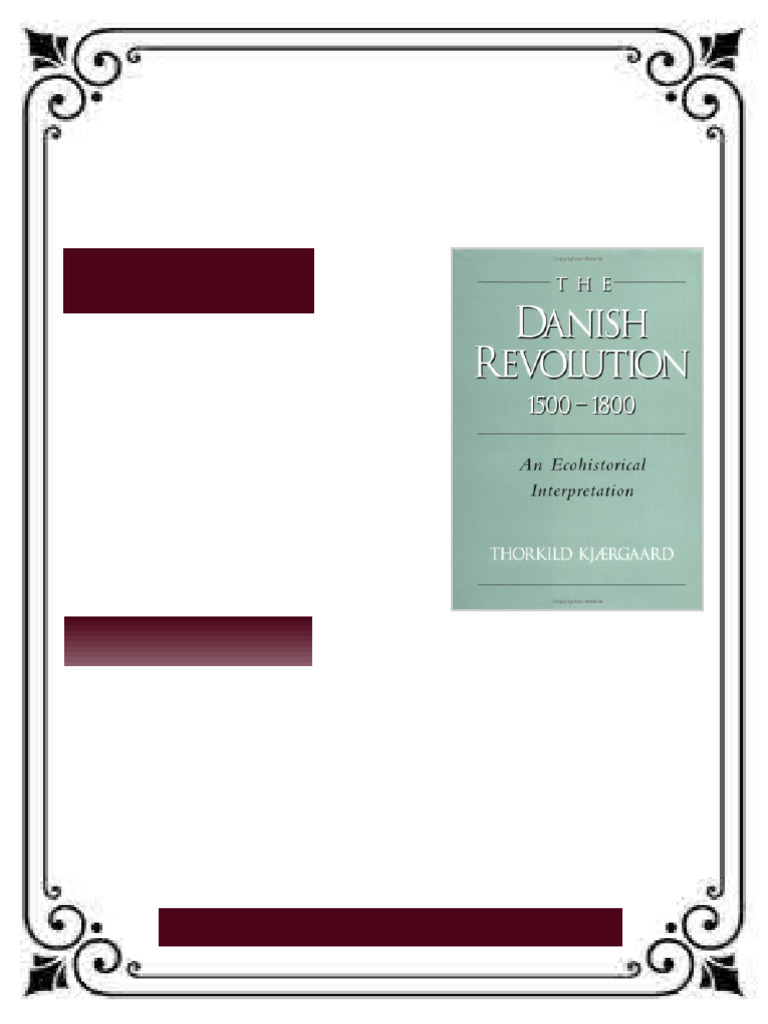 The Danish Revolution 1500 1800 An Ecohistorical Interpretation First ...