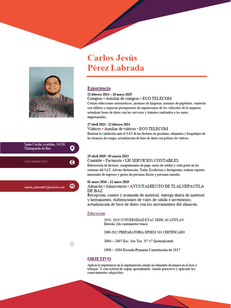 CV - CARLOS J PÉREZ L | PDF