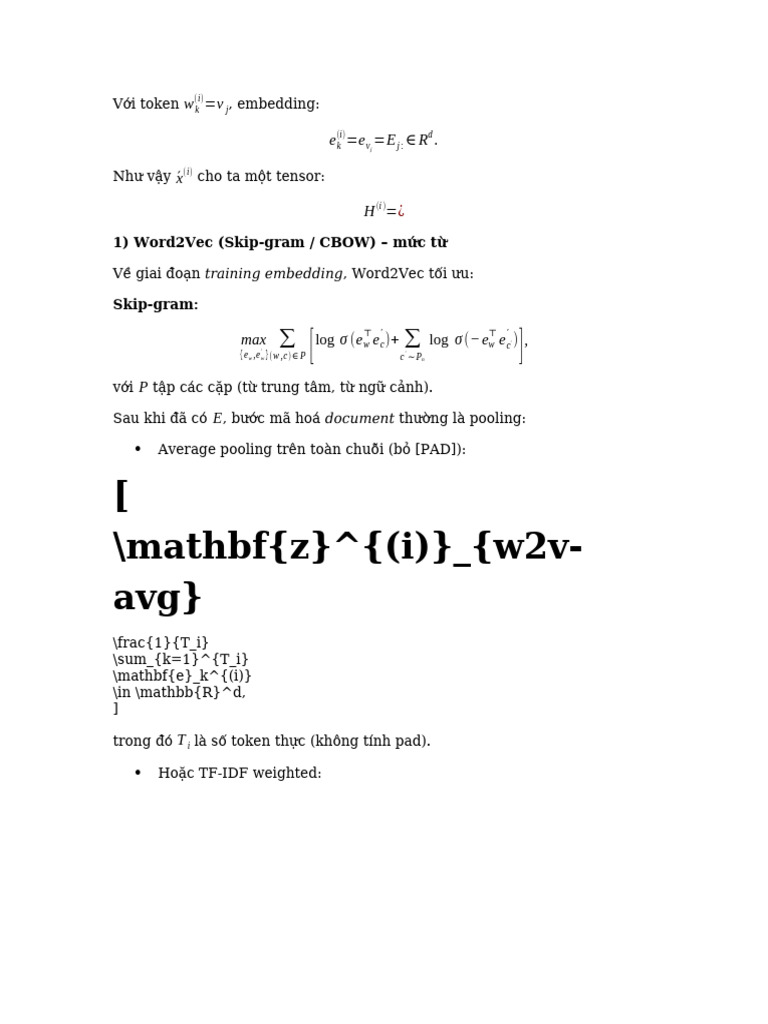 (/mathbf (Z) ( (I) ) - (W2v-Avg) : W V e e E R - X H | PDF