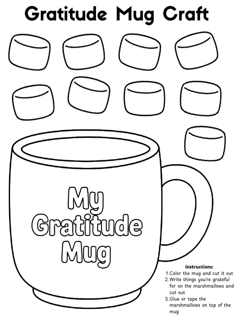 Gratitude Mug Craft | PDF