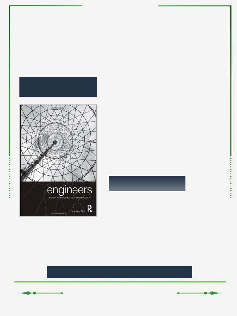 Engineers A History of Engineering and Structural Design M. Wells Ebook ...