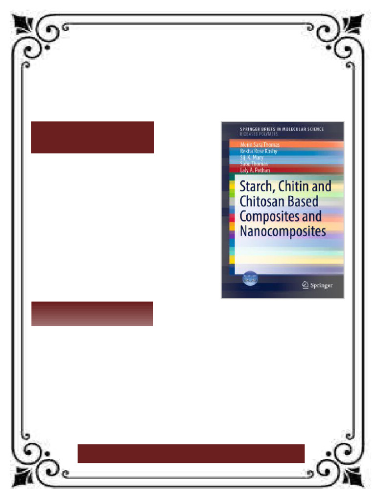 Starch Chitin and Chitosan Based Composites and Nanocomposites Merin ...