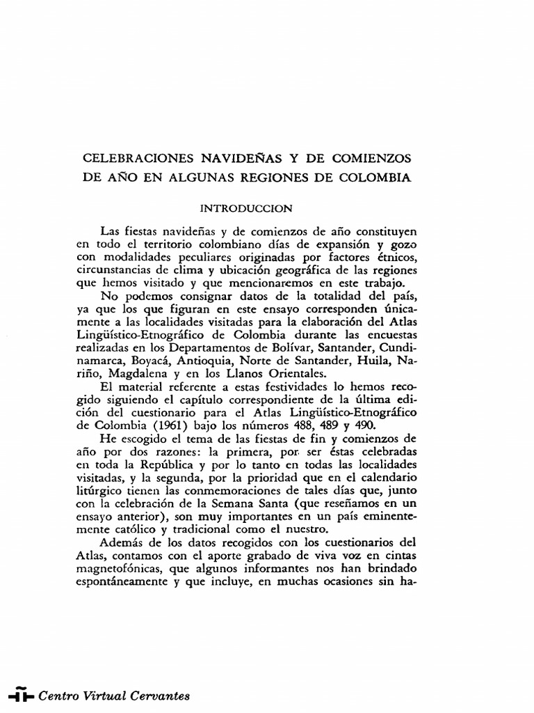 Festidad de La Navidad en Colombia | PDF | Navidad | Nochebuena