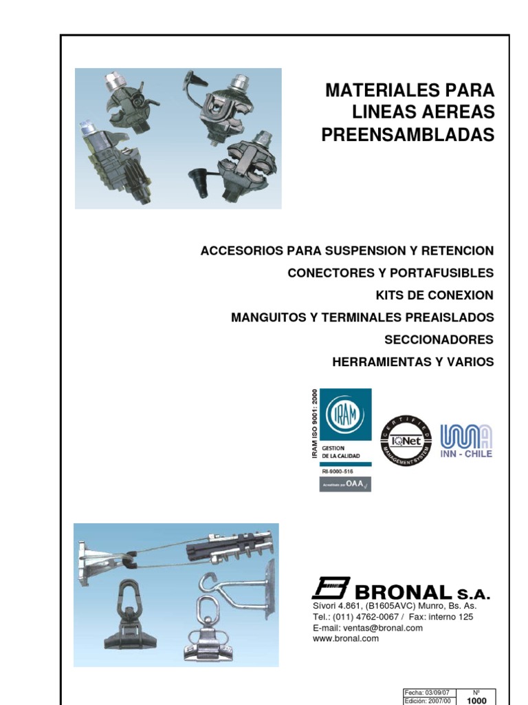 BRONAL - Pre Ensamblado | PDF | Cobre | Fusible (Eléctrico)