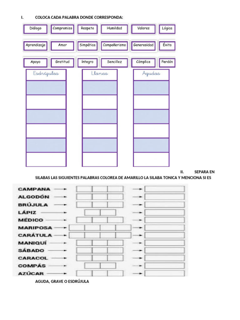 Practica de Acentuación | PDF
