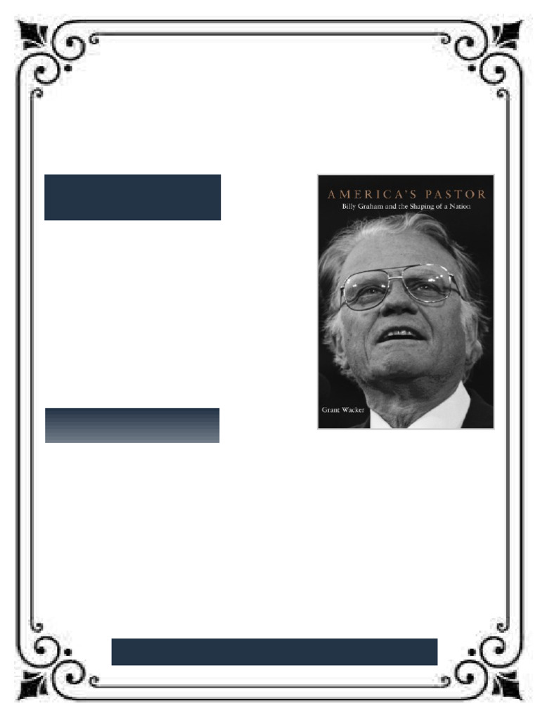 America s pastor Billy Graham and the shaping of a nation Graham eBook ...