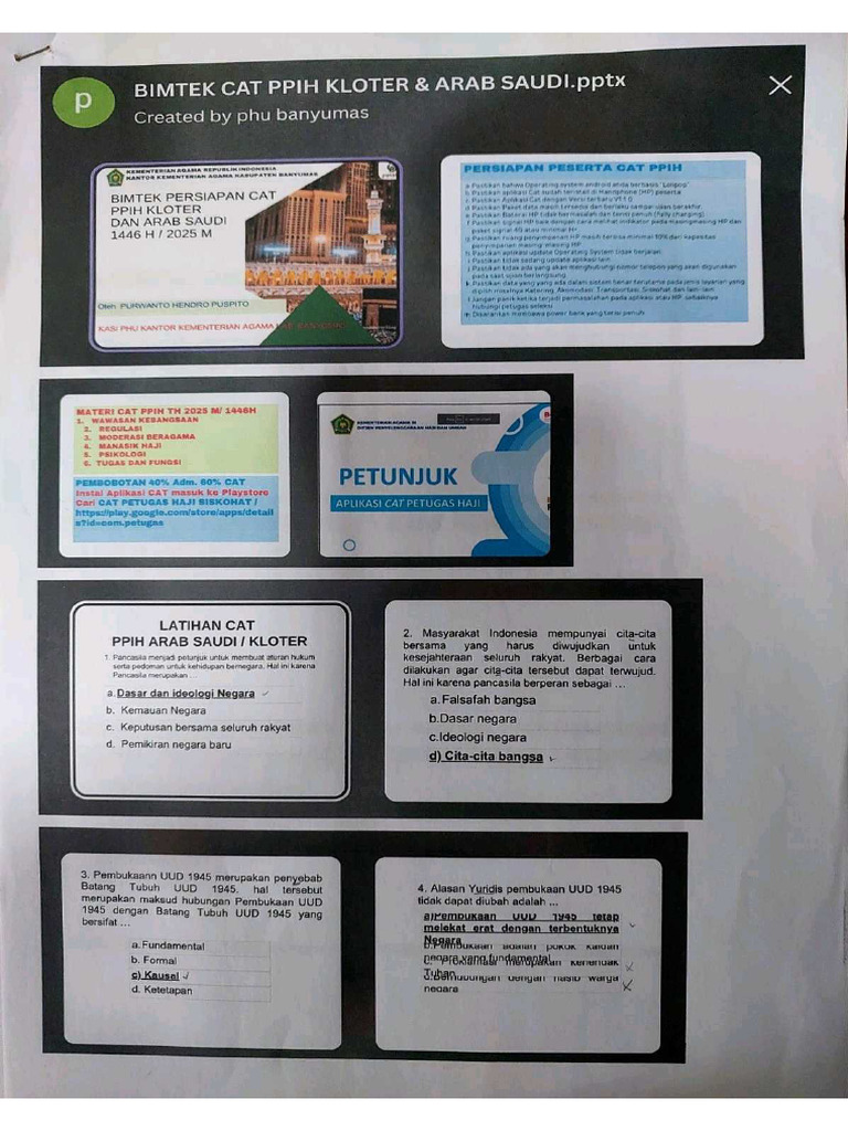 Contoh Soal CAT Petugas Haji | PDF