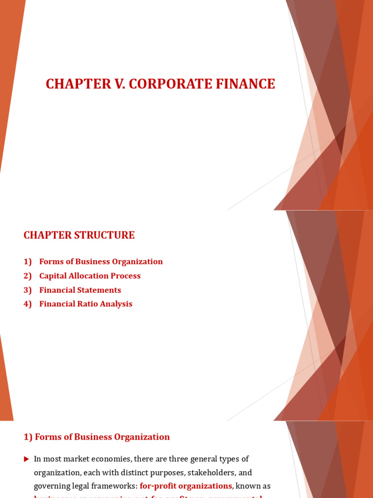 Chapter 5. Corporate Finance - Slide LTTC CLC FTU | PDF | Partnership ...