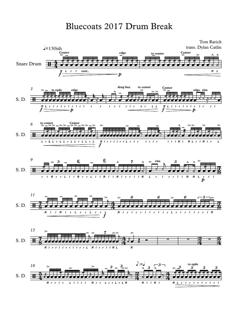 Bloo 2017 Drum Break Snare | PDF