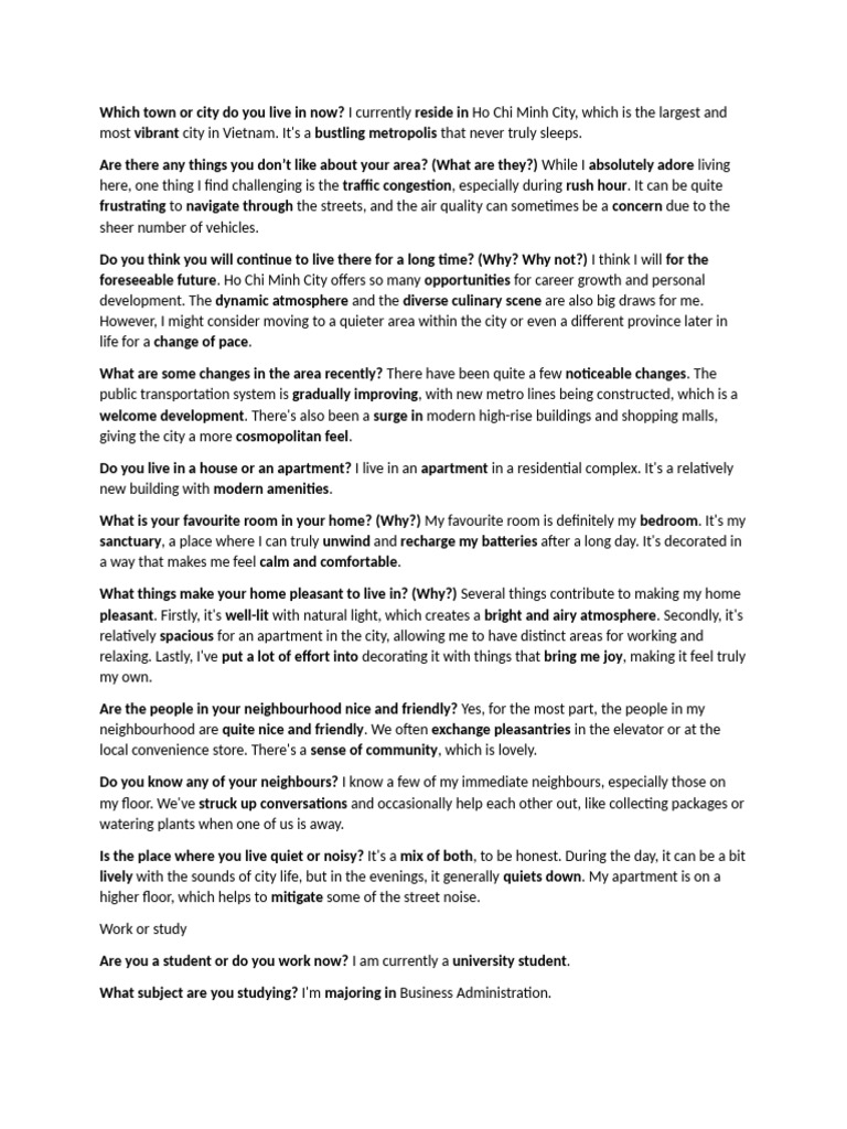 Band 8.5+ Sample Speaking Answers | PDF | Chocolate | Leisure