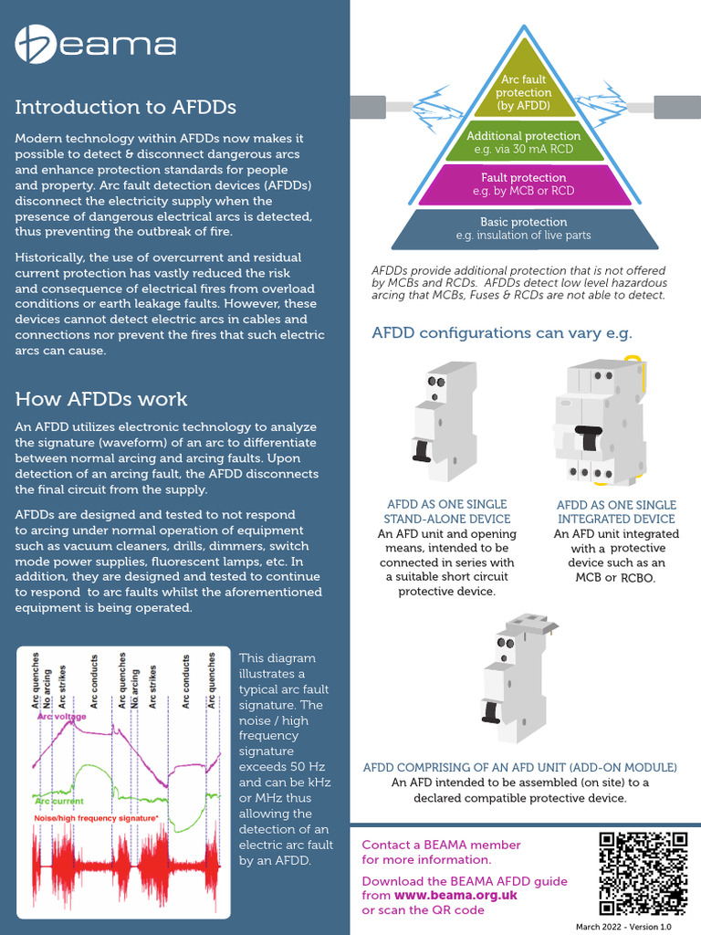 Arc Fault Detection Devices Fact Sheet 1 An Introduction To Afdds | PDF ...