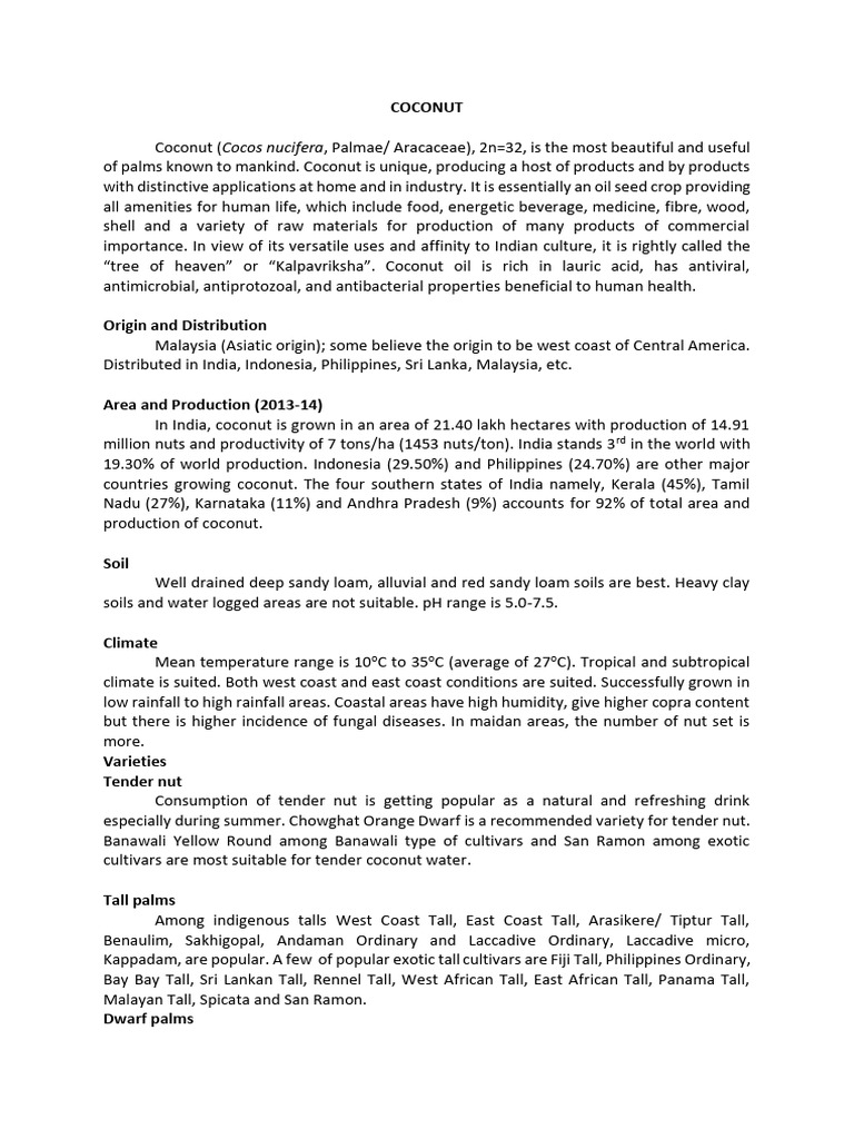 2 HRT 301 NOTES (1) | PDF | Coconut | Mulch