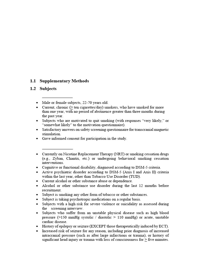 Supplementary Materials File | PDF | Smoking Cessation | Medical ...