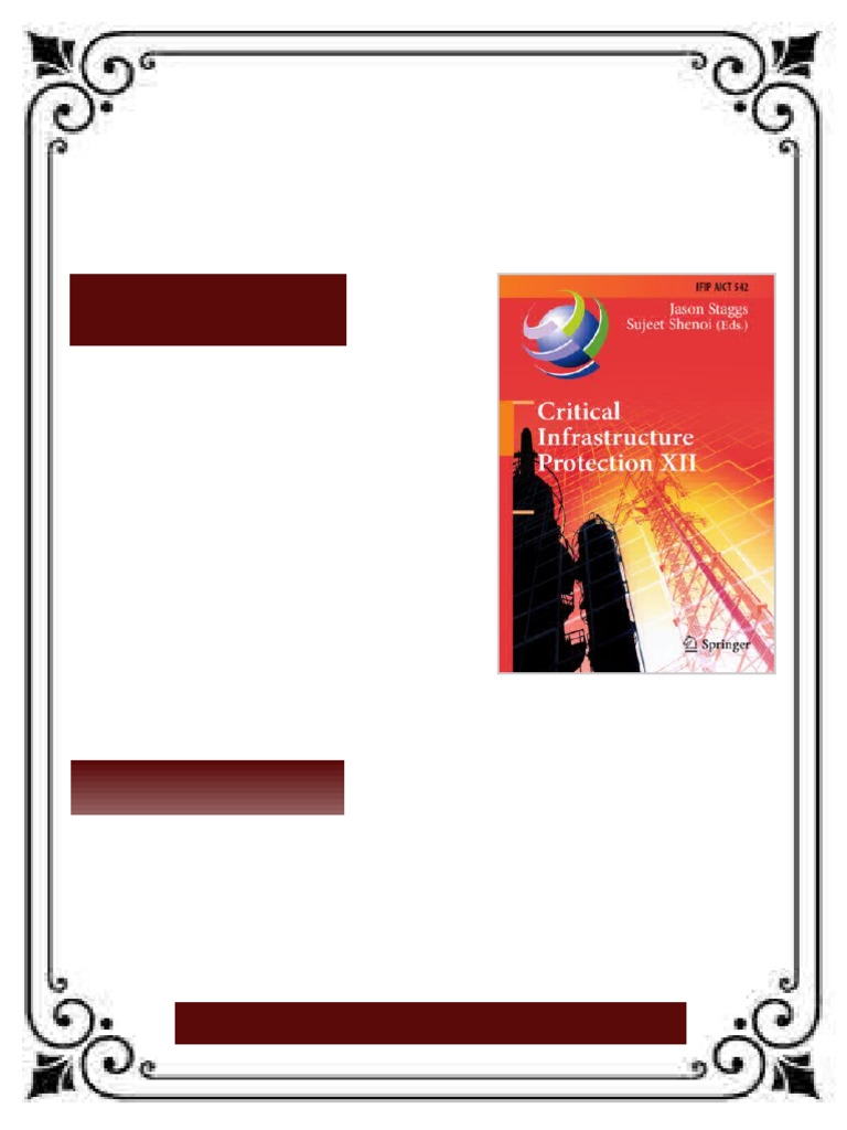 Critical Infrastructure Protection XII 12th IFIP WG 11 10 International ...