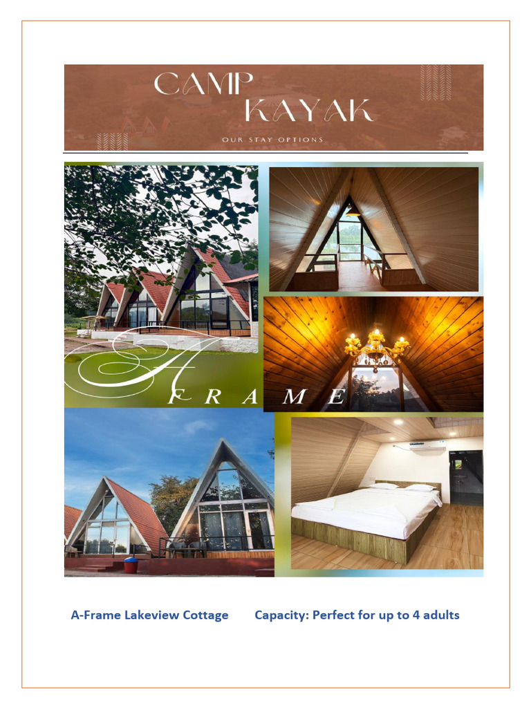 Camp Kayak Retreat - Stay Options | PDF