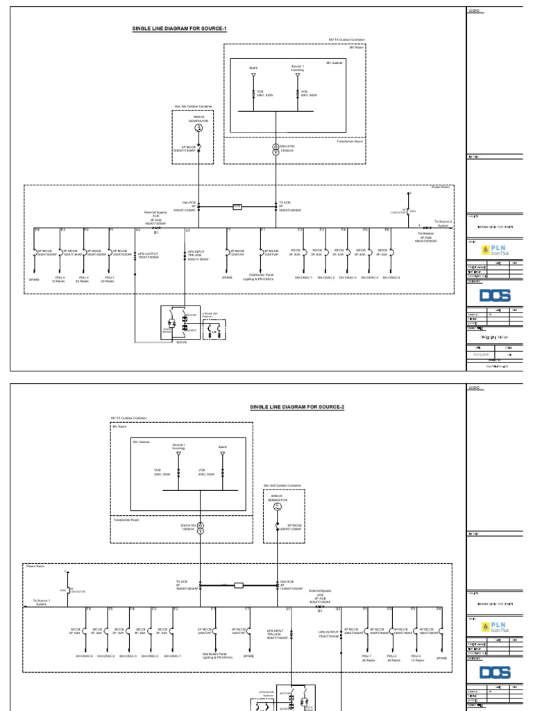 Sd Updh Icon e002 r01 Single Line Diagram | PDF | Electrical ...