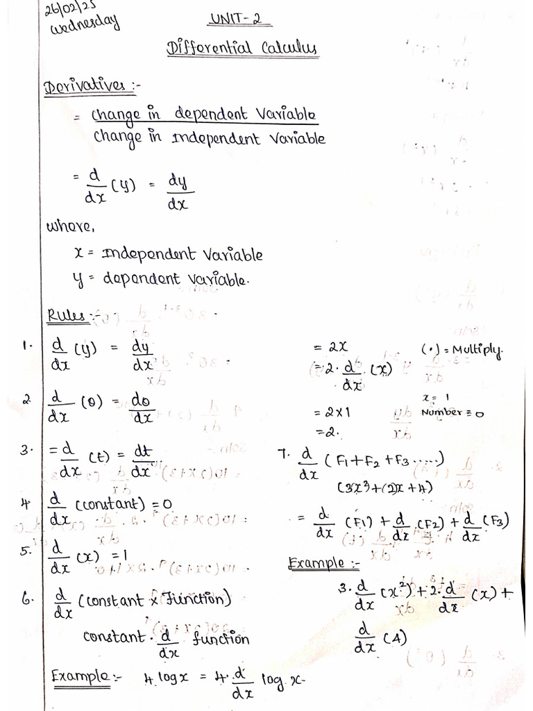 Differential calculus | PDF