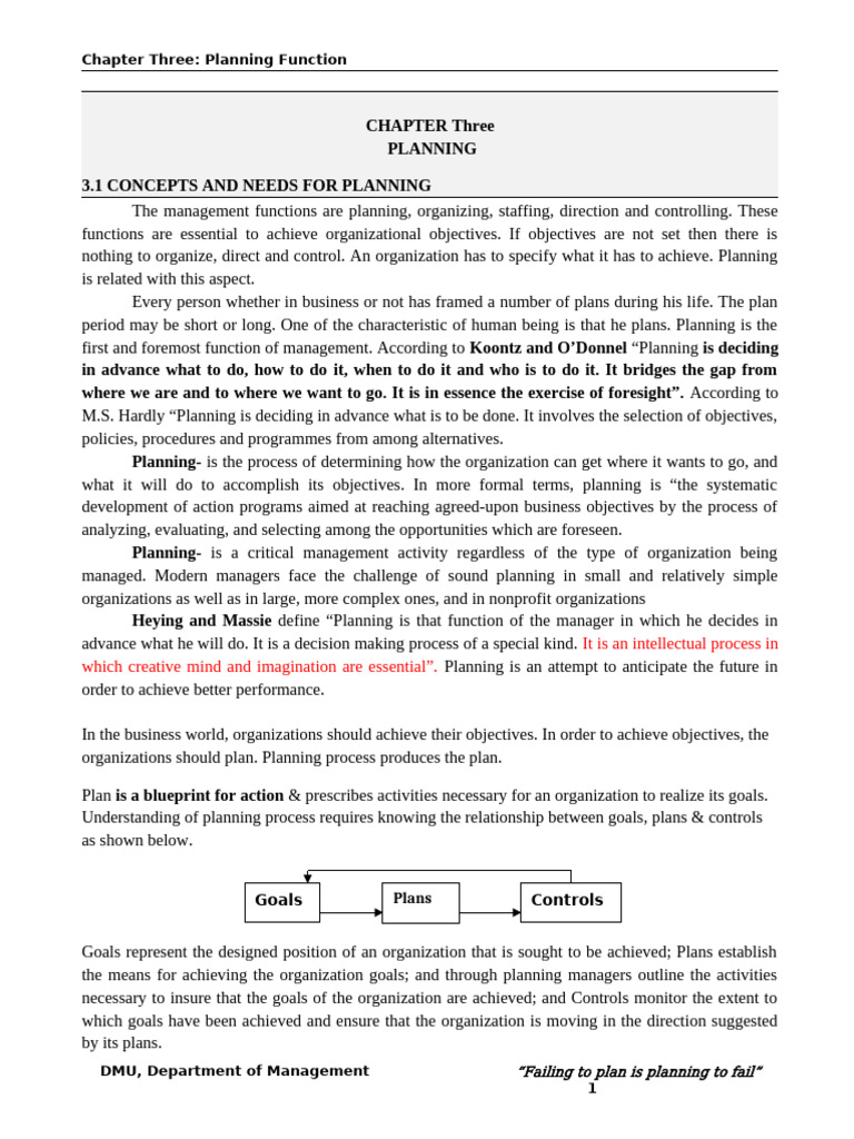 CHAPTER 3 | PDF | Policy | Planning