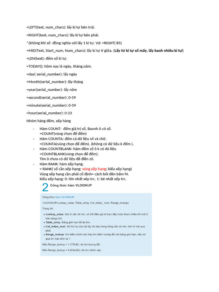 Phep Toan Excel | PDF