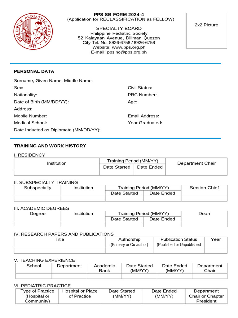 2024 4 Fellow Application Form.docx 2(1) | PDF | Educational Stages | Academia