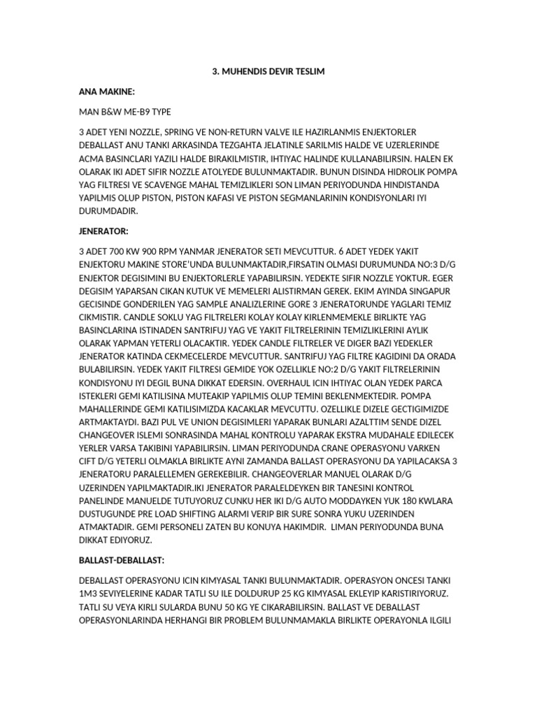 3.Muh Devir Teslim-Ahmet Tuna Sahin-1 | PDF