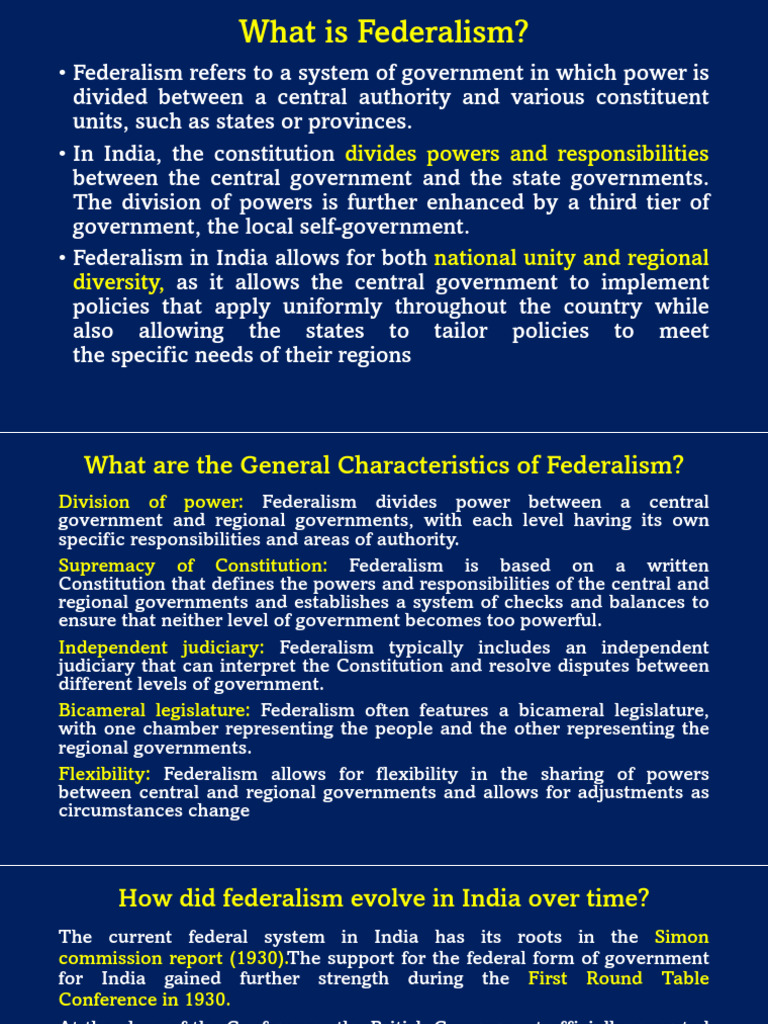 Federal System | PDF | Federalism | Government