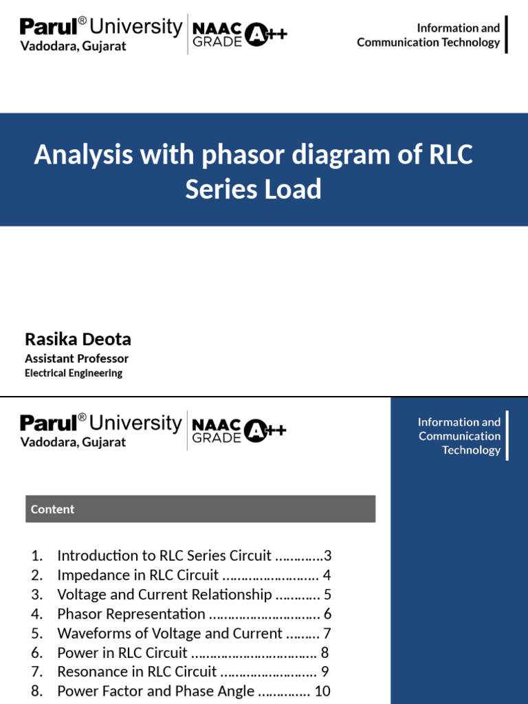 2.9 Analysis With Phasor Diagram of RLC Series Load | PDF | Ac Power ...