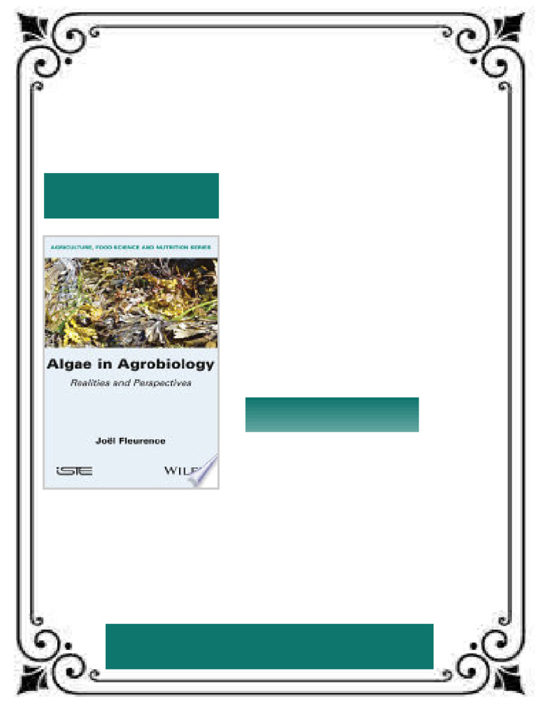 Algae in Agrobiology: Realities and Perspectives Joel Fleurence ebook ...