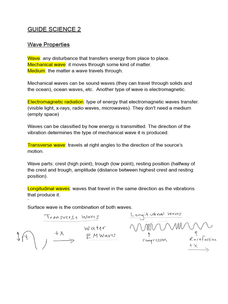 Understanding Wave Properties and Types | PDF | Waves | Electromagnetic ...