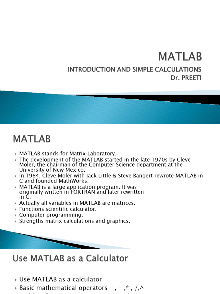 MATLAB | PDF